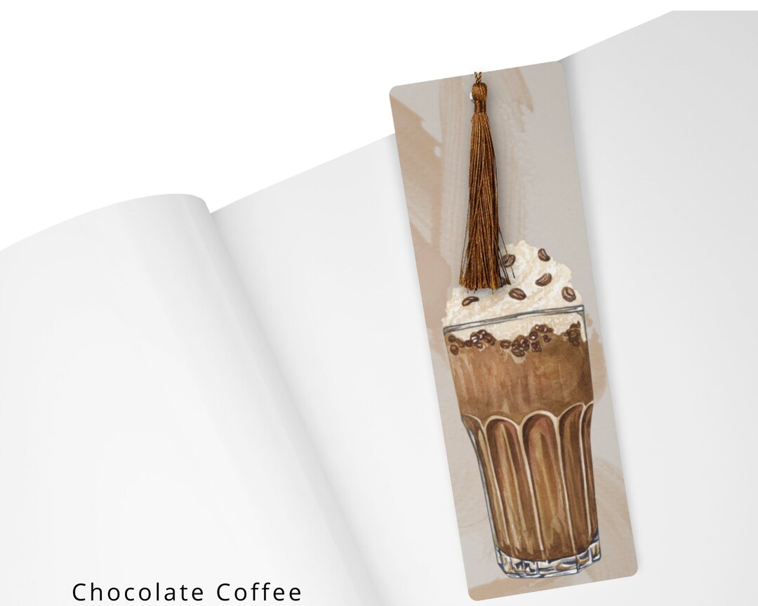 Chocolate Coffee Bookmark Handmade Bookmarks Individual or Set ...