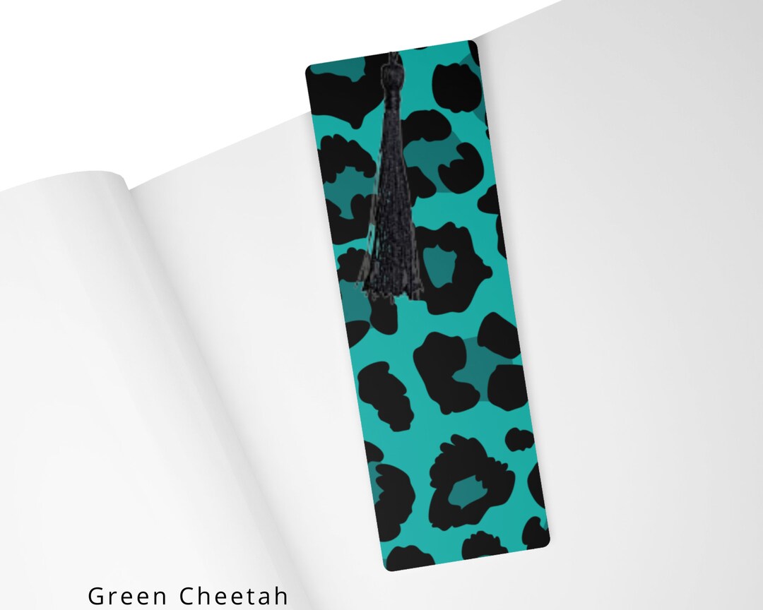 Green Cheetah Bookmark Collection Handmade Bookmarks - Etsy