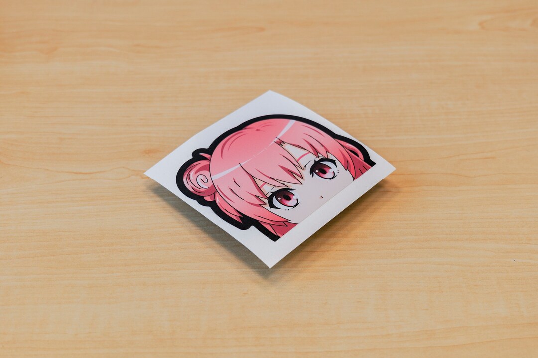 Yui Peeker, Oregairu Anime Sticker Car Decal - Etsy