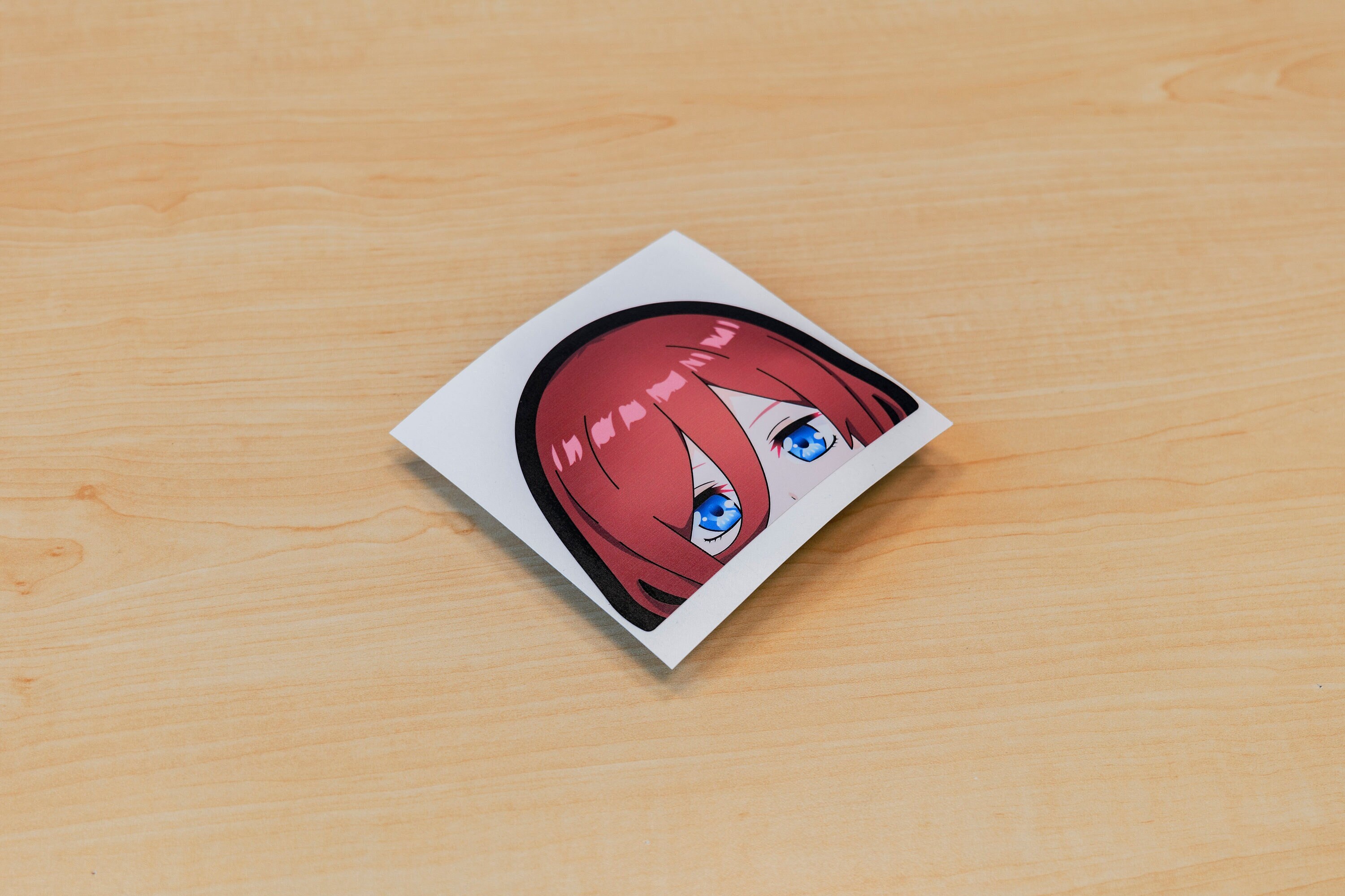 Miku Nakano Peeker, Quintessential Quintuplets Anime Sticker Car Decal ...
