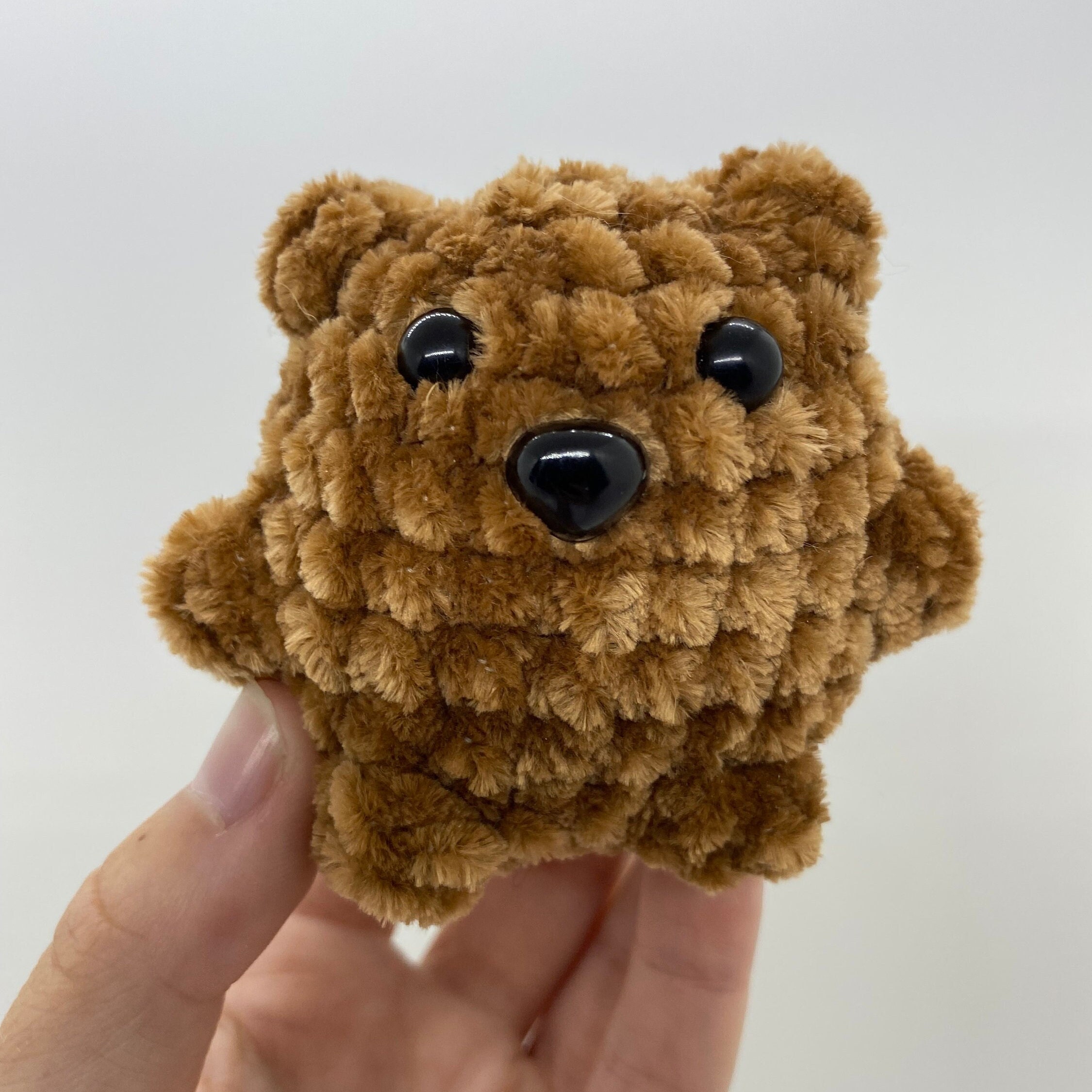 MINI BROWN BEAR Crochet Plushie Gift Brown Small Cute Bear - Etsy