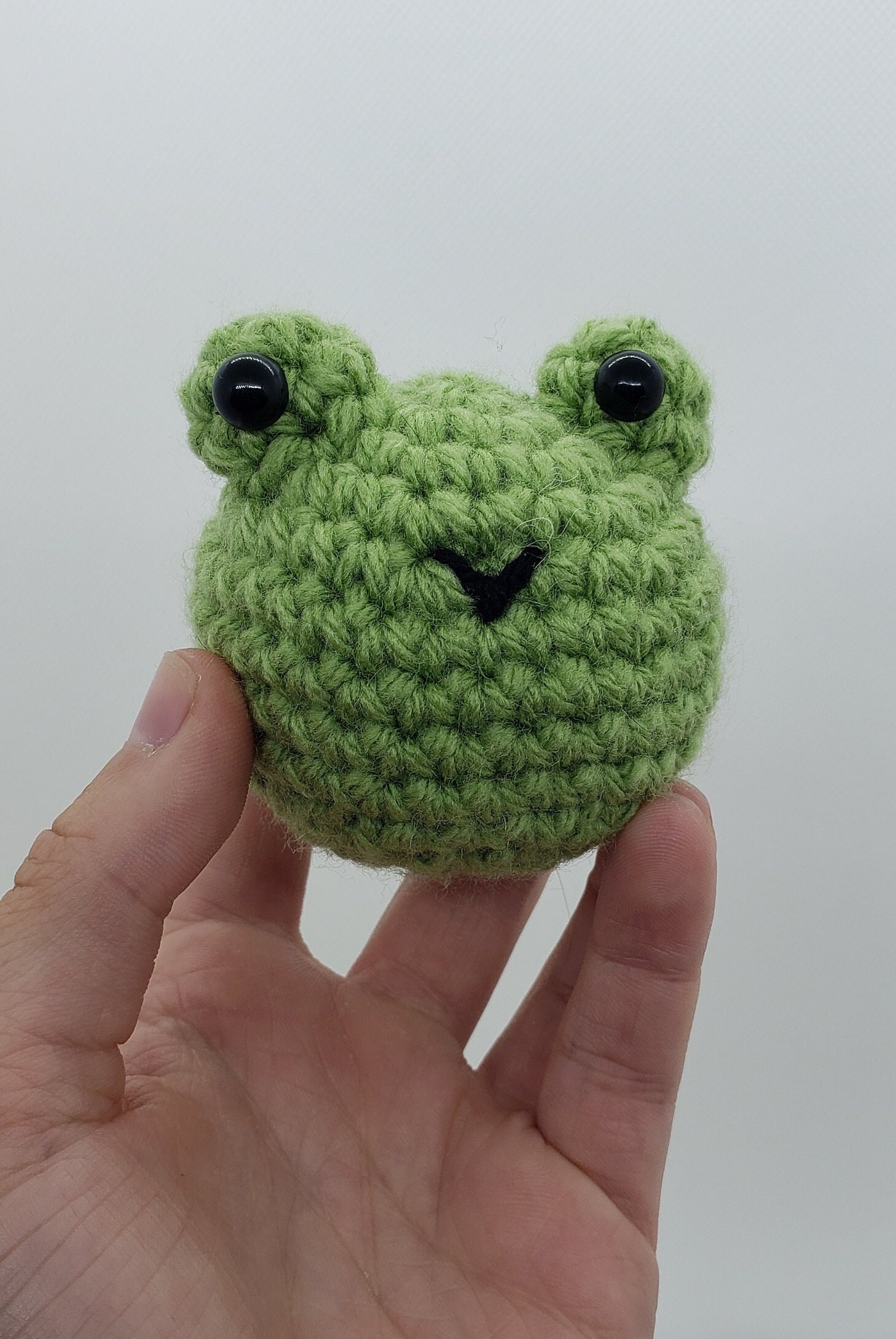 MINI FROG Crochet Plushie Gift Green Small Cute Froggy - Etsy
