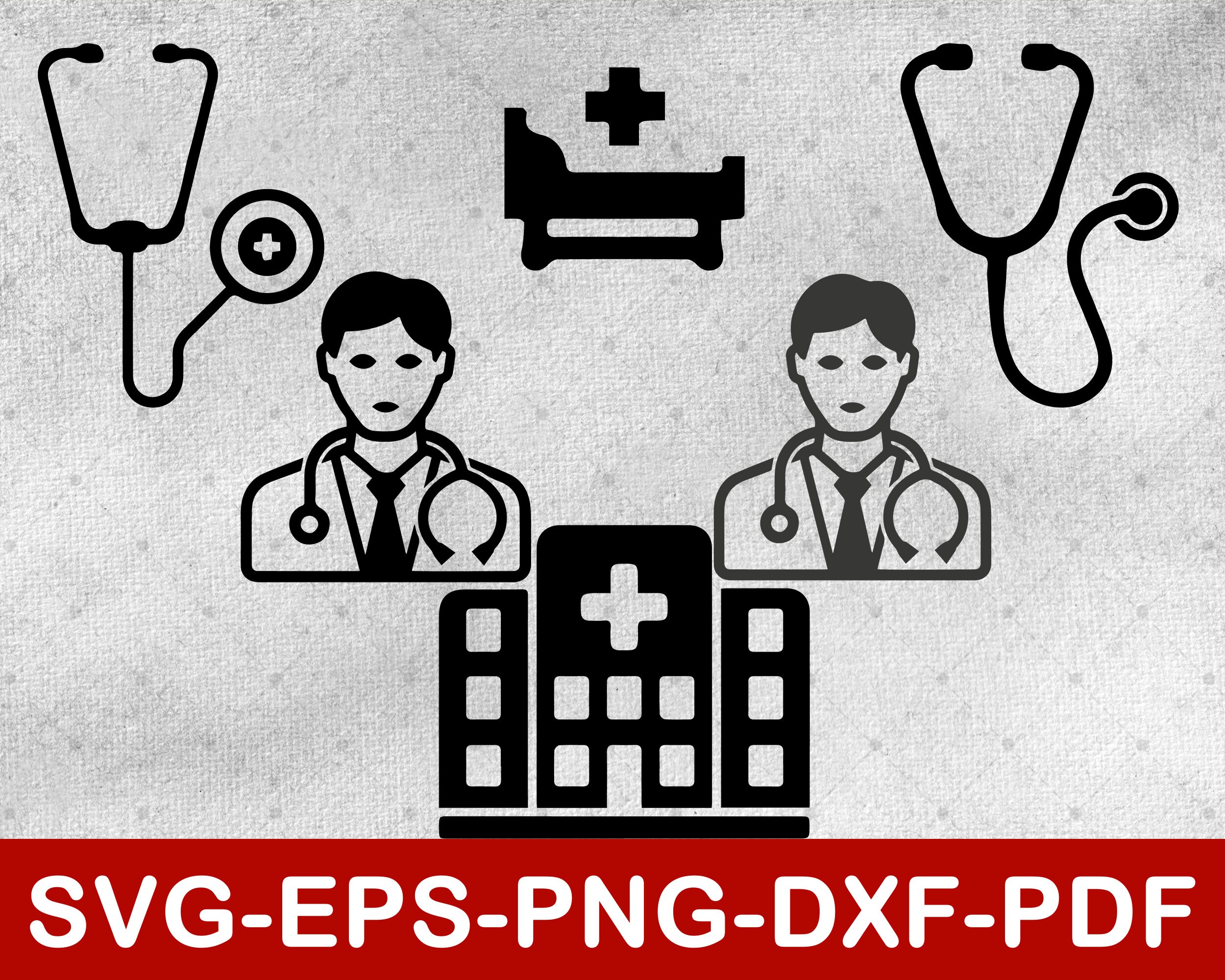 Doctor Svg Bundle | Stethoscope Svg Bundle | Medical Svg Files for ...