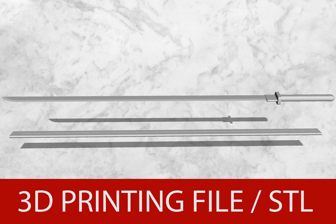 Katana 3D Printing File | Original Size | Katana Blade and Katana ...