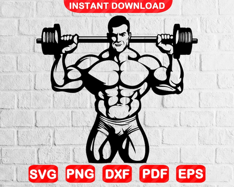 Body Builder Svg | Body Building Svg Bundle | Gym Svg | Workout Svg ...
