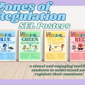 Zones of Emotional Regulation Posters | Inside Out SEL Lesson ...