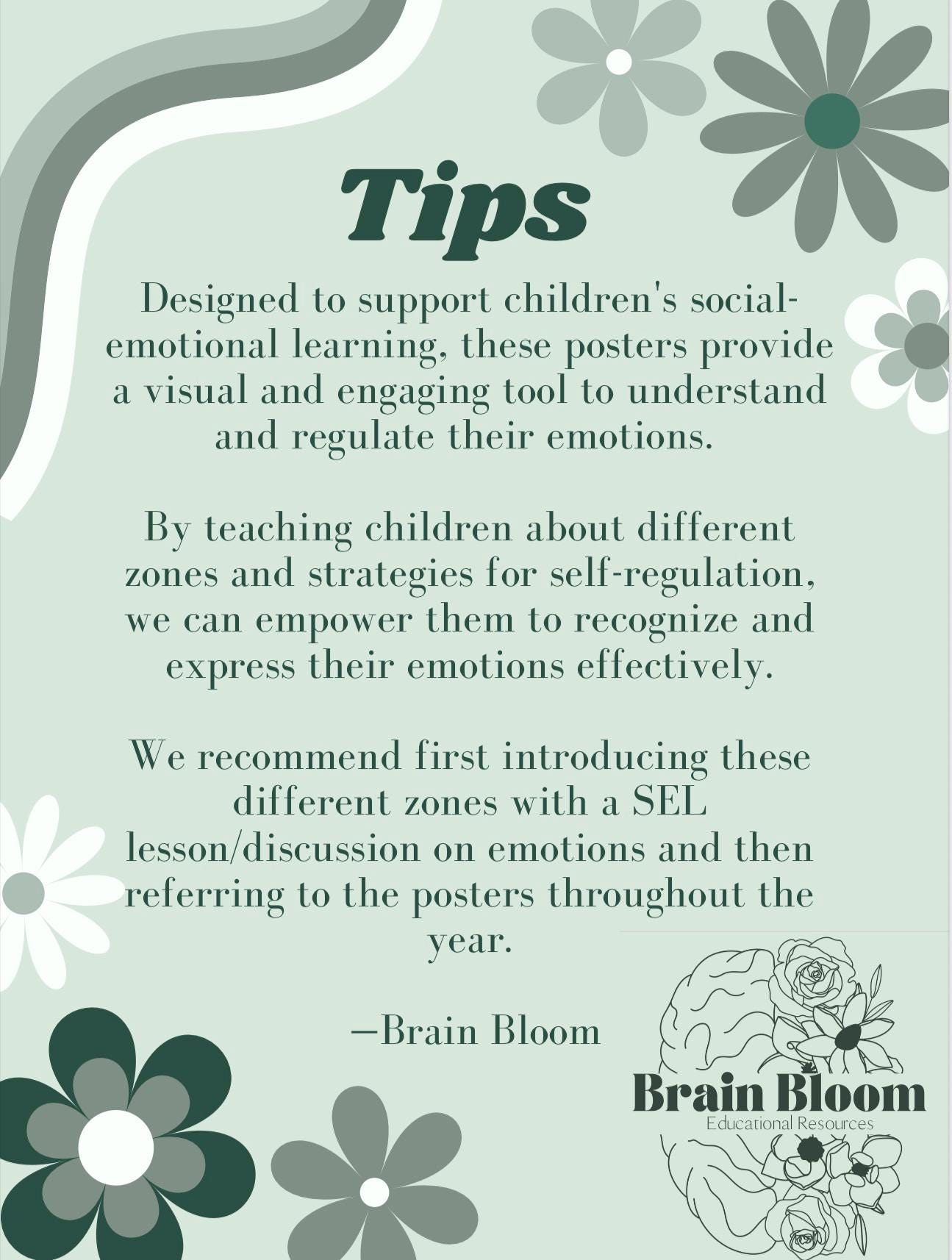 Zones of Emotional Regulation Posters | Inside Out SEL Lesson ...