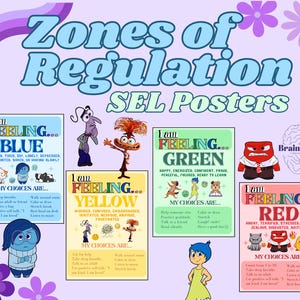 Zones of Emotional Regulation Posters | Inside Out SEL Lesson ...