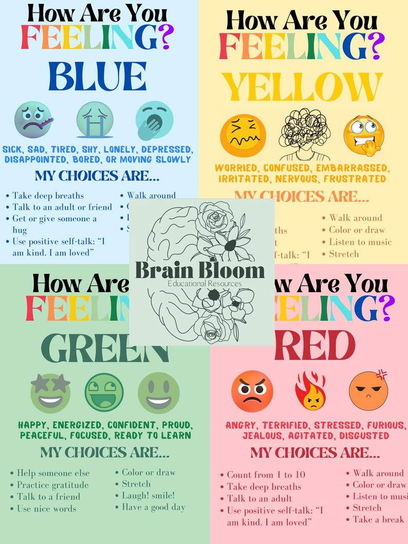 Zones of Emotional Regulation Posters | Inside Out SEL Lesson ...