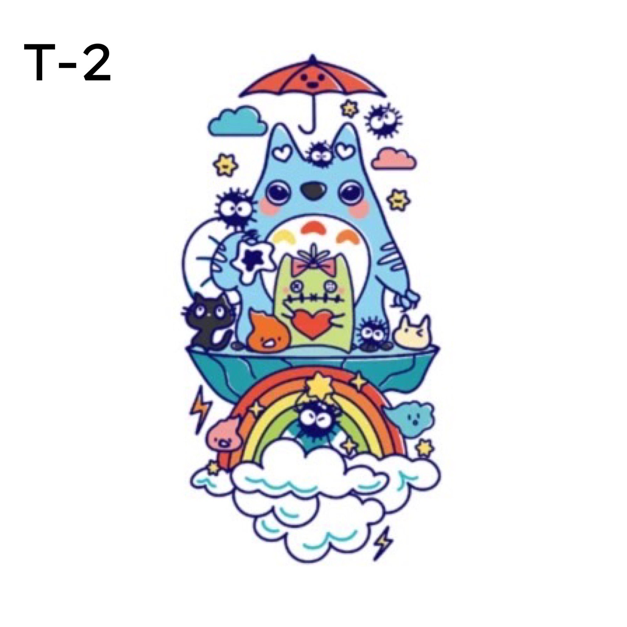 Artist Collaboration Temporary Tattoo Sticker Designed by Famous ...