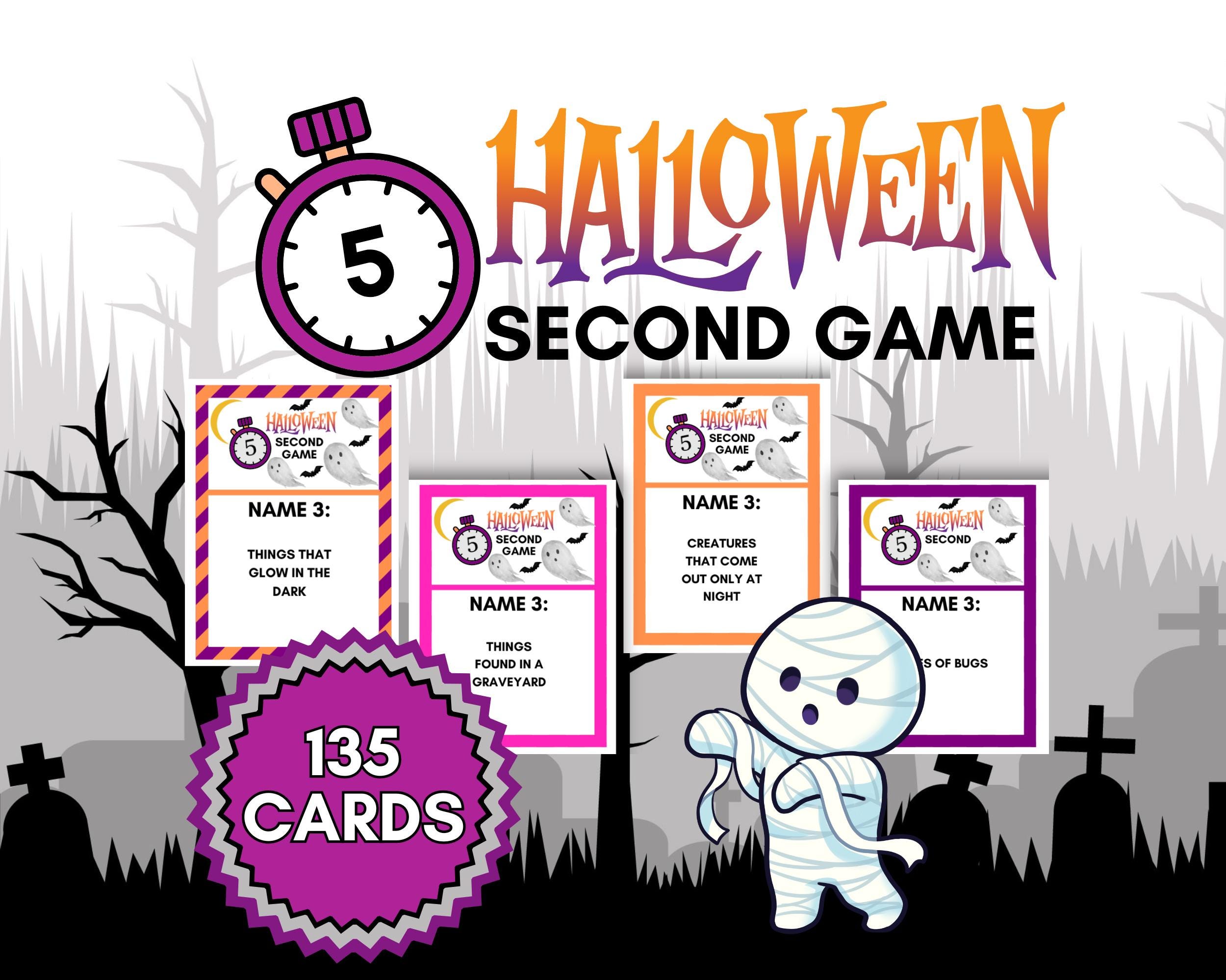Halloween 5 Second Game, Halloween Classroom Game, Halloween Trivia ...