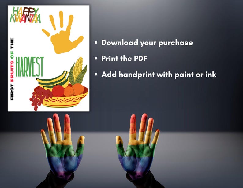 Kwanzaa Handprint Craft, Kwanzaa Activity, Kwanzaa Craft, Kwanzaa ...