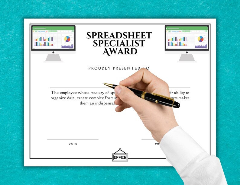 Fun Employee Appreciation Printable Awards, Fun Employee Recognition ...