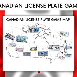 License Plate Game Map Bundle - License Plate Hunt Map Bundle ...