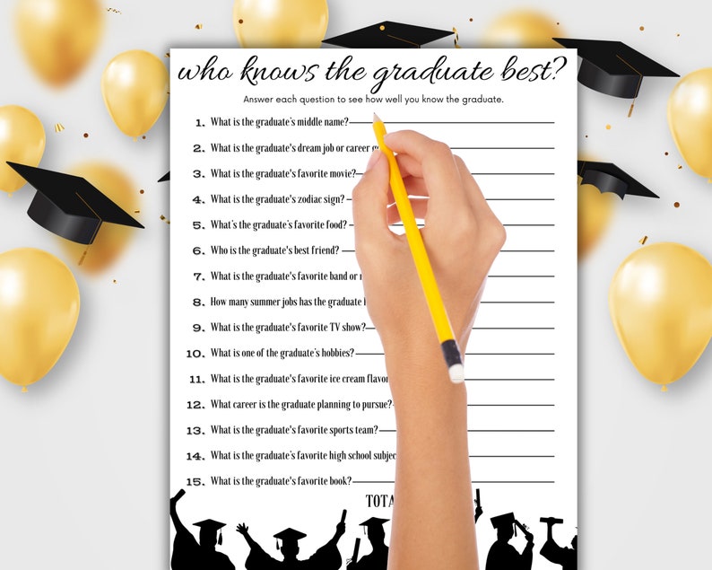 Who Knows the Graduate Best, 2026 Graduation Games, Class of 2026 ...