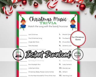 Christmas Song Emoji Quiz Game, Printable Family Activity (digital ...