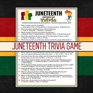 Juneteenth Trivia, Juneteenth Facts Quiz, Juneteenth History Trivia ...