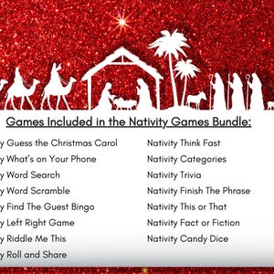 Christian Christmas Games Bundle, Nativity Games, Bible Christmas Games ...