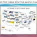 License Plate Game With Map - Road Trip Games - Printable License Plate ...