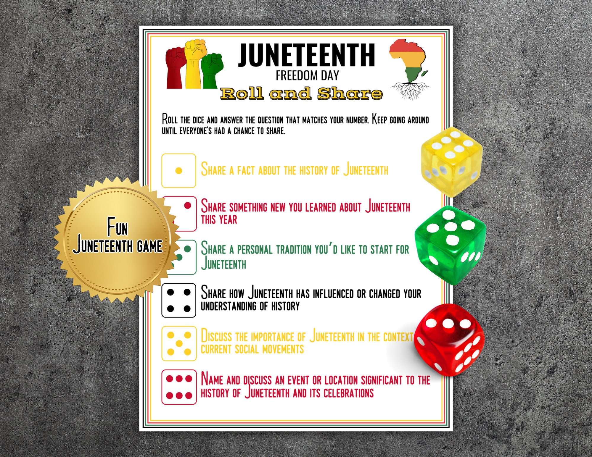 Juneteenth Games, Juneteenth Trivia, Juneteenth Game Bundle, DIY ...
