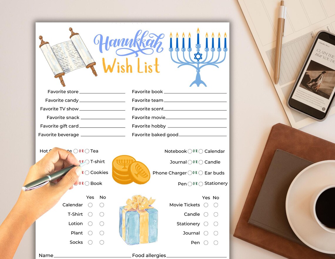 Hanukkah Wish List, Hanukkah Gift Ideas, Hanukkah List Ideas, Hanukkah ...