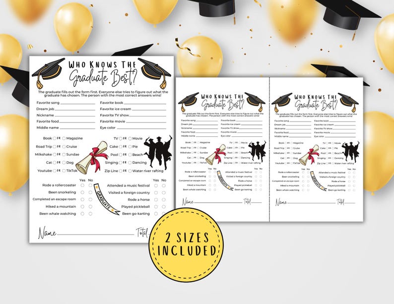 Who Knows the Graduate Best, 2026 Graduation Games, Class of 2026 ...