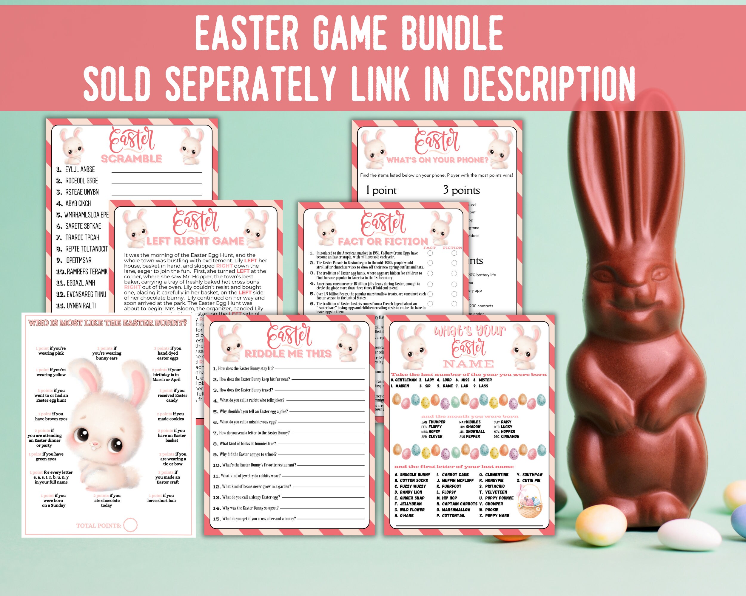 Easter What's on Your Phone, Easter Games, Easter Printable Game ...