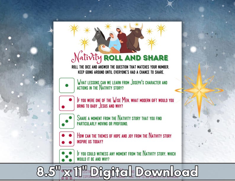 Christian Christmas Games Bundle, Nativity Games, Bible Christmas Games ...