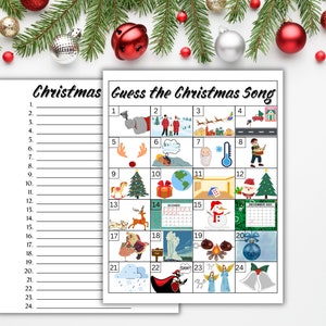 Christmas Song Trivia, Christmas Party Game, Fun Christmas Games ...