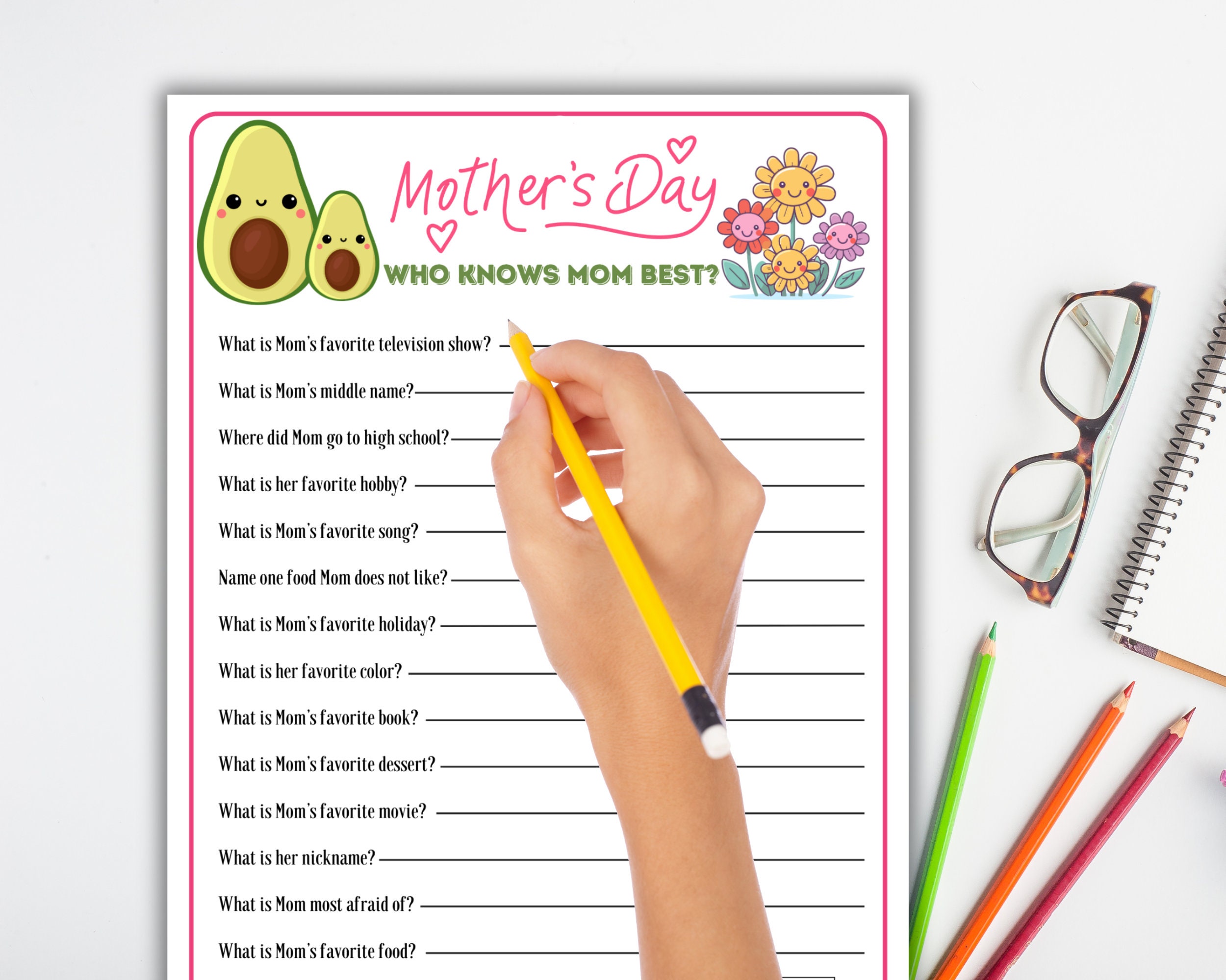 Who Knows Mom Best, Mother's Day Quiz, Mothers Day Games, Games for Mom ...