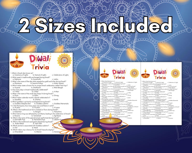 Diwali Trivia, Diwali Games for Kids, Diwali Games for Large Group ...