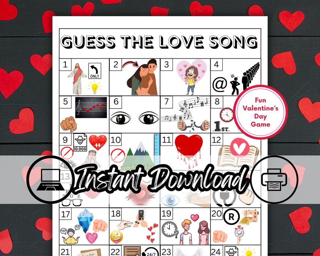 Love Song Trivia Game, Love Song Quiz, Love Song Game, Love Song Match ...