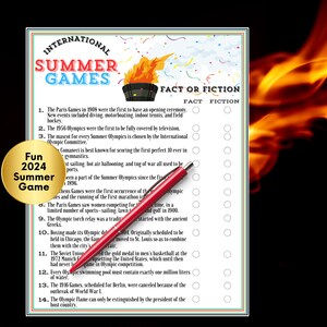2024 Summer Games Fact or Fiction, 2024 Summer Games Trivia, 2024 ...
