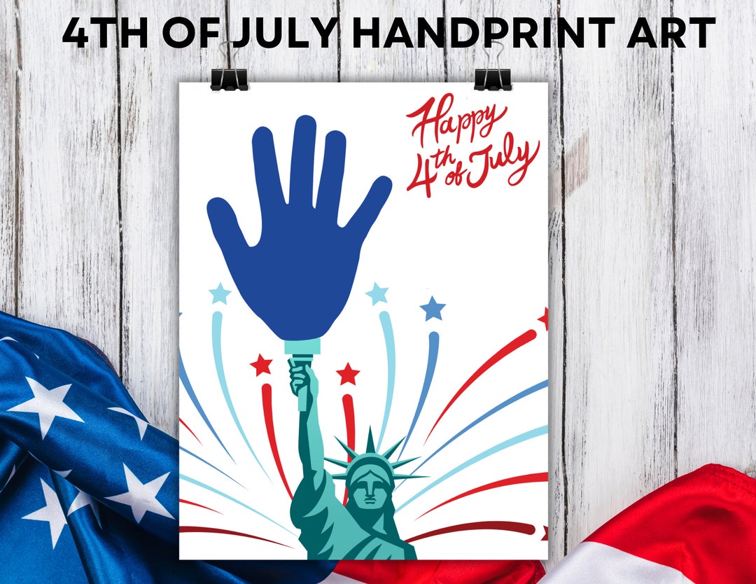 4th of July Handprint Craft, Patriotic Craft, Independence Day Craft ...