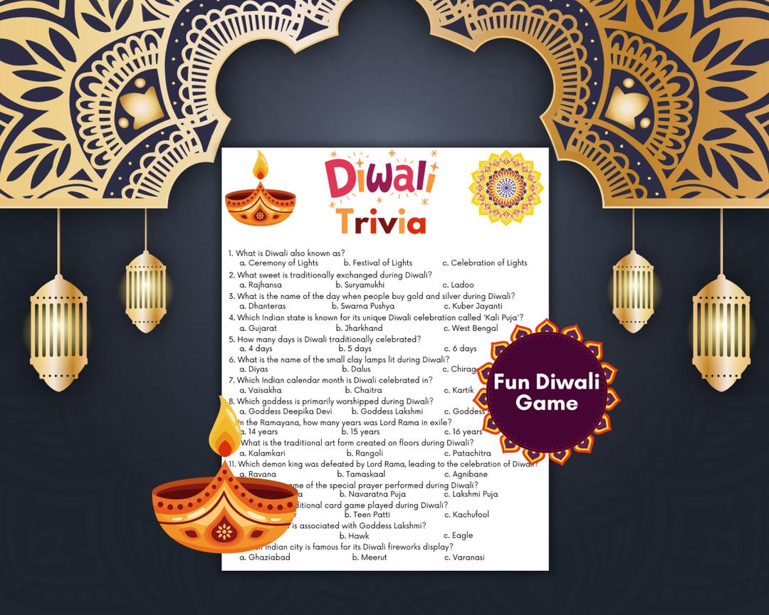 Diwali Trivia, Diwali Games for Kids, Diwali Games for Large Group ...
