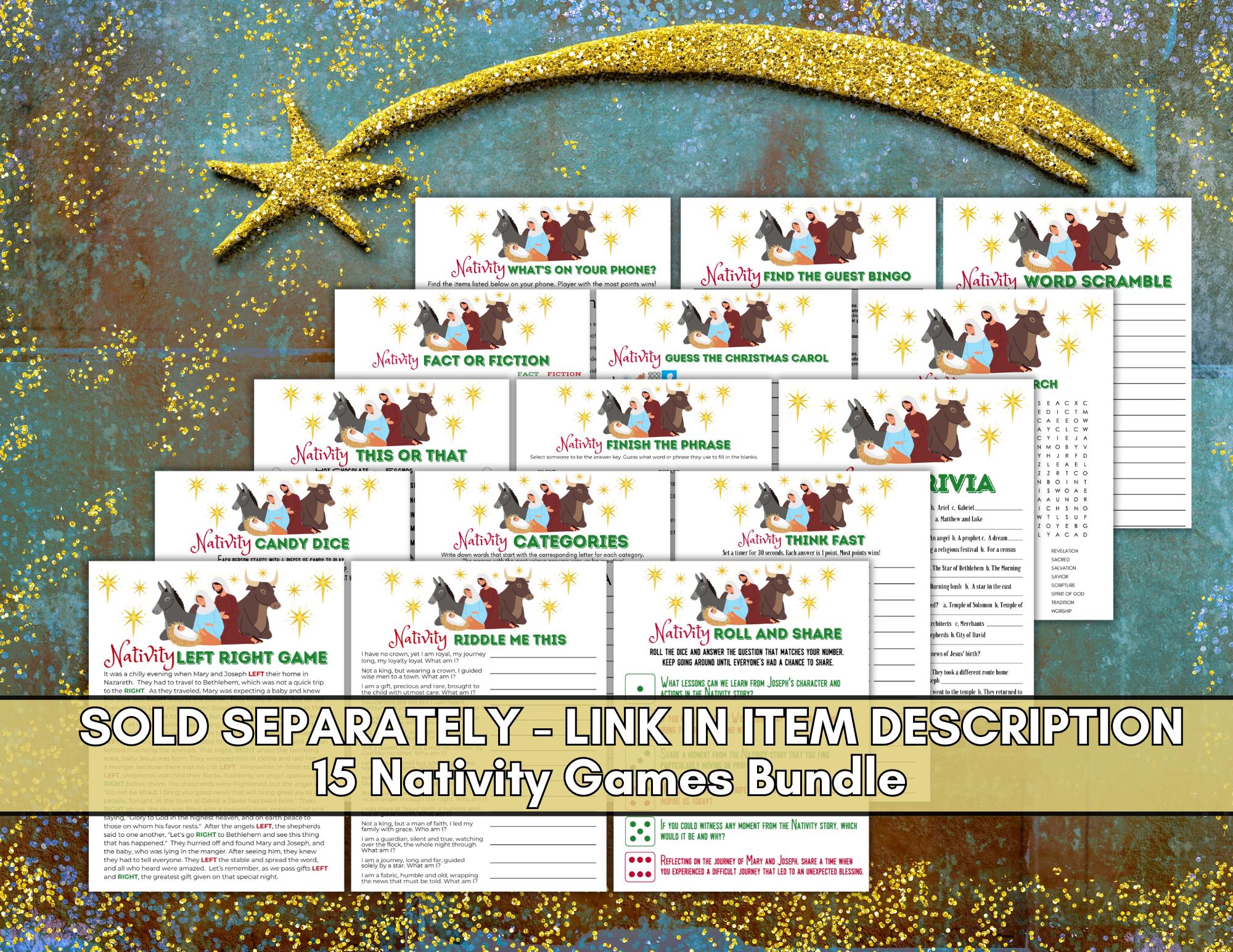 Nativity Left Right Game, Religious Christmas Game, Nativity Story Game ...