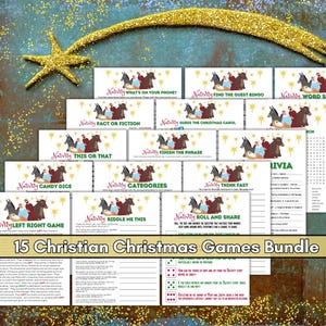 Christian Christmas Games Bundle, Nativity Games, Bible Christmas Games ...