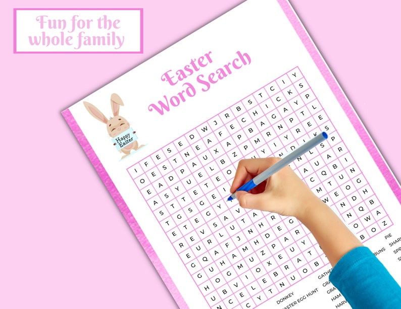 Easter Word Search, Easter Games, Easter Crossword Puzzle Printable ...