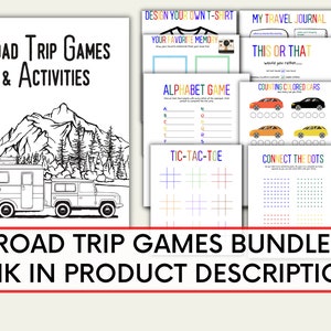 Road Trip Games License Plate Game-make My Drive Fun Kids - Etsy