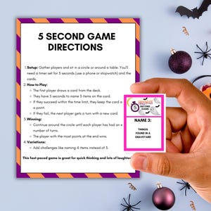 Halloween 5 Second Game, Halloween Classroom Game, Halloween Trivia ...