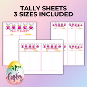 Easter Bunco Game, Easter Dice Game, Easter Bunco Party, Easter Bunco ...