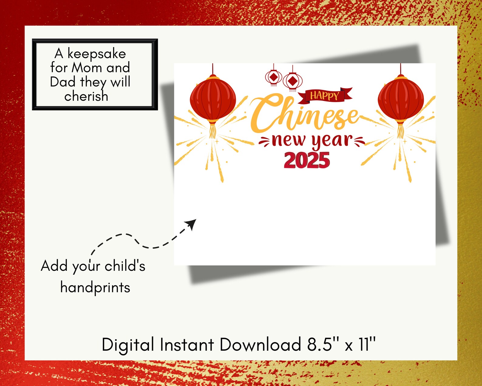 Chinese New Year 2025 Handprint Craft, Chinese New Year Craft, Lunar ...