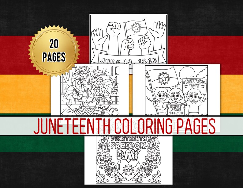 Juneteenth Coloring Pages, Juneteenth Activities, Juneteenth Preschool ...