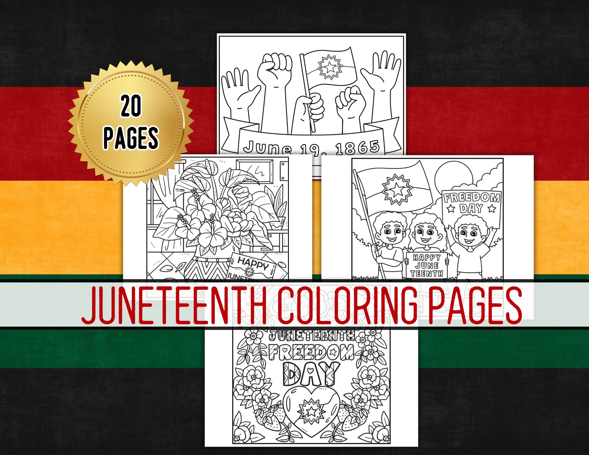 Juneteenth Coloring Pages, Juneteenth Activities, Juneteenth Preschool ...