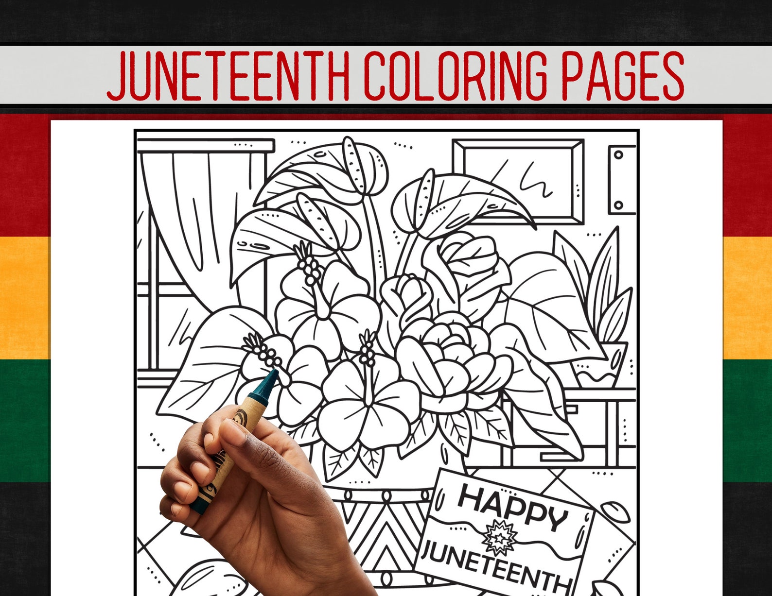 Juneteenth Coloring Pages, Juneteenth Activities, Juneteenth Preschool ...