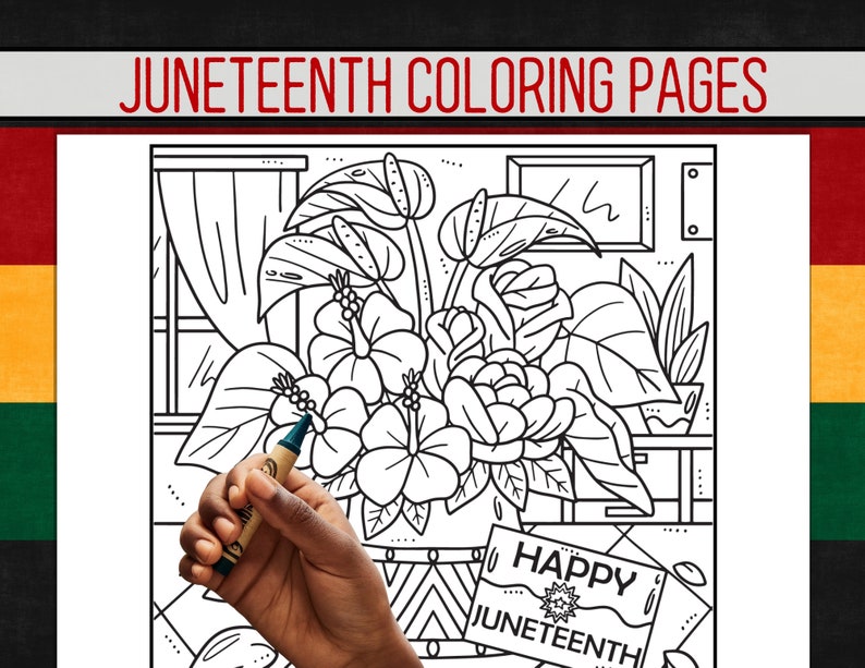 Juneteenth Coloring Pages, Juneteenth Activities, Juneteenth Preschool ...