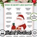 Who is Most Like Santa, Christmas Party Game, Christmas Mix and Mingle ...