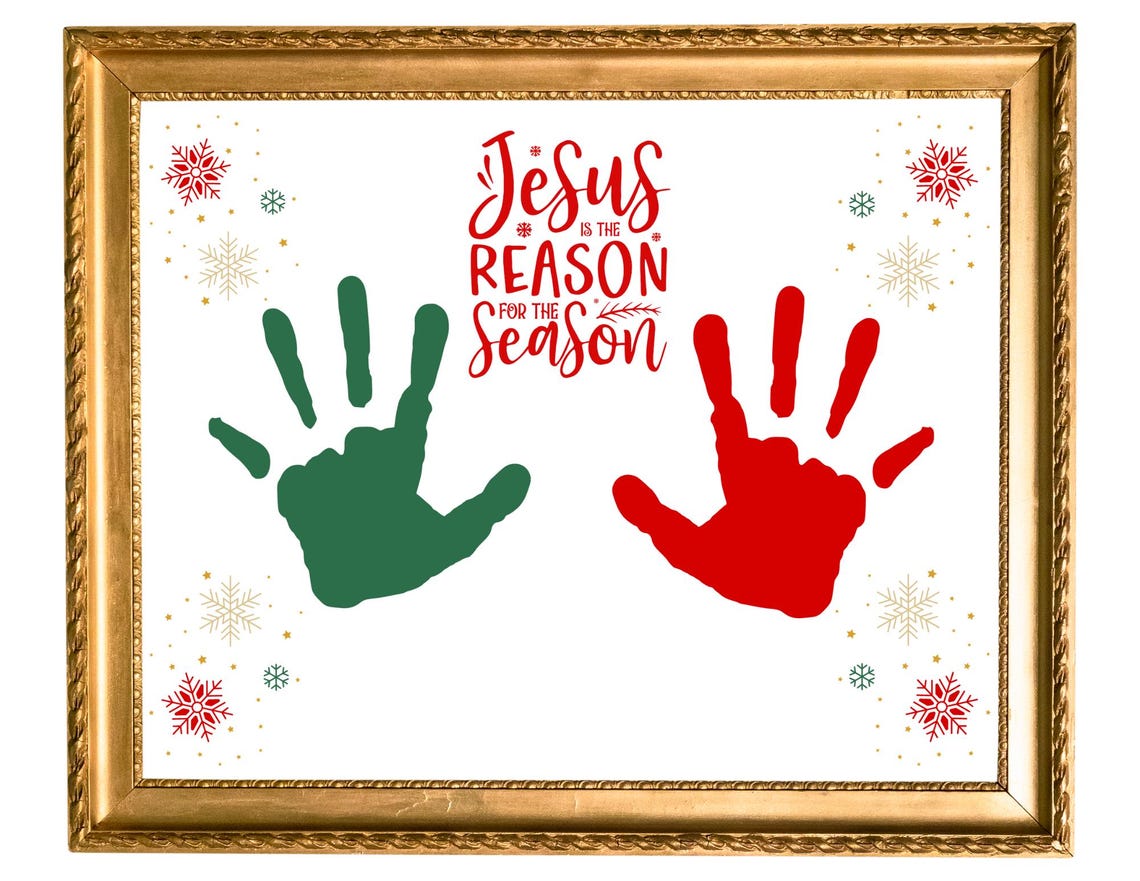 Christian Christmas Handprint Craft, Sunday School Christmas Craft ...