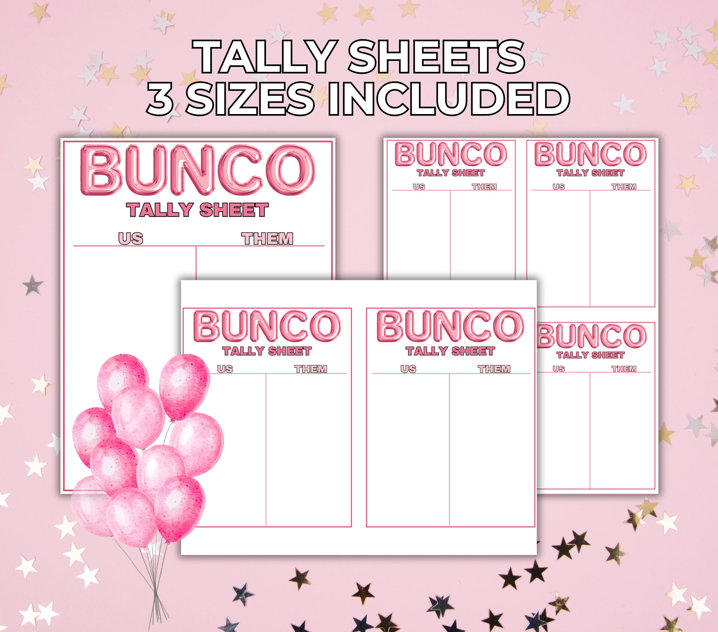 Birthday Bunco Game, Birthday Dice Game, Birthday Bunco Party, Birthday ...