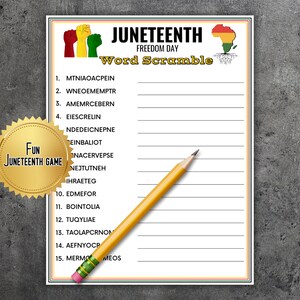 Juneteenth Games, Juneteenth Trivia, Juneteenth Game Bundle, DIY ...